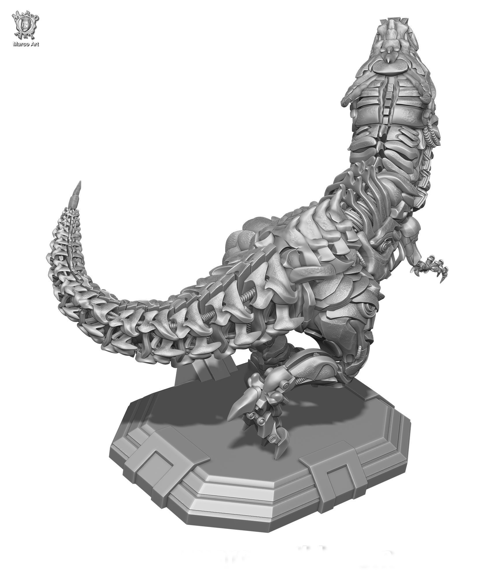 T Rex Transformer stl file 3D model 3D printable | CGTrader