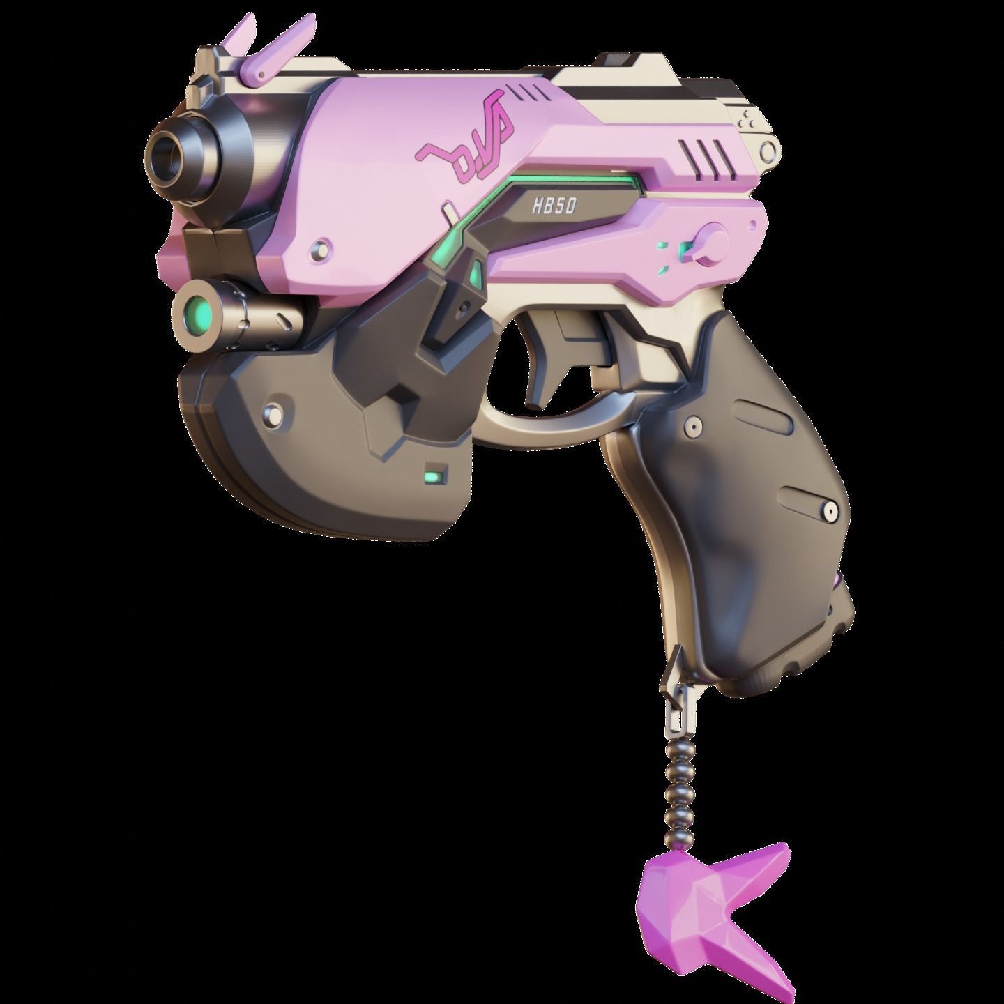 Overwatch DVA Light Gun Prop 3D Model 3D model 3D printable | CGTrader