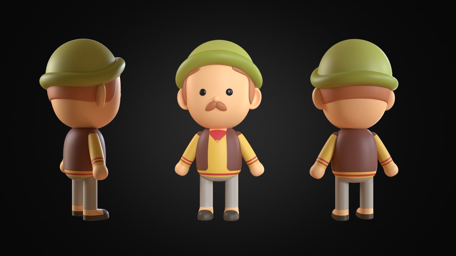 CARTOON CHARACTERS PACK 3D model animated rigged | CGTrader