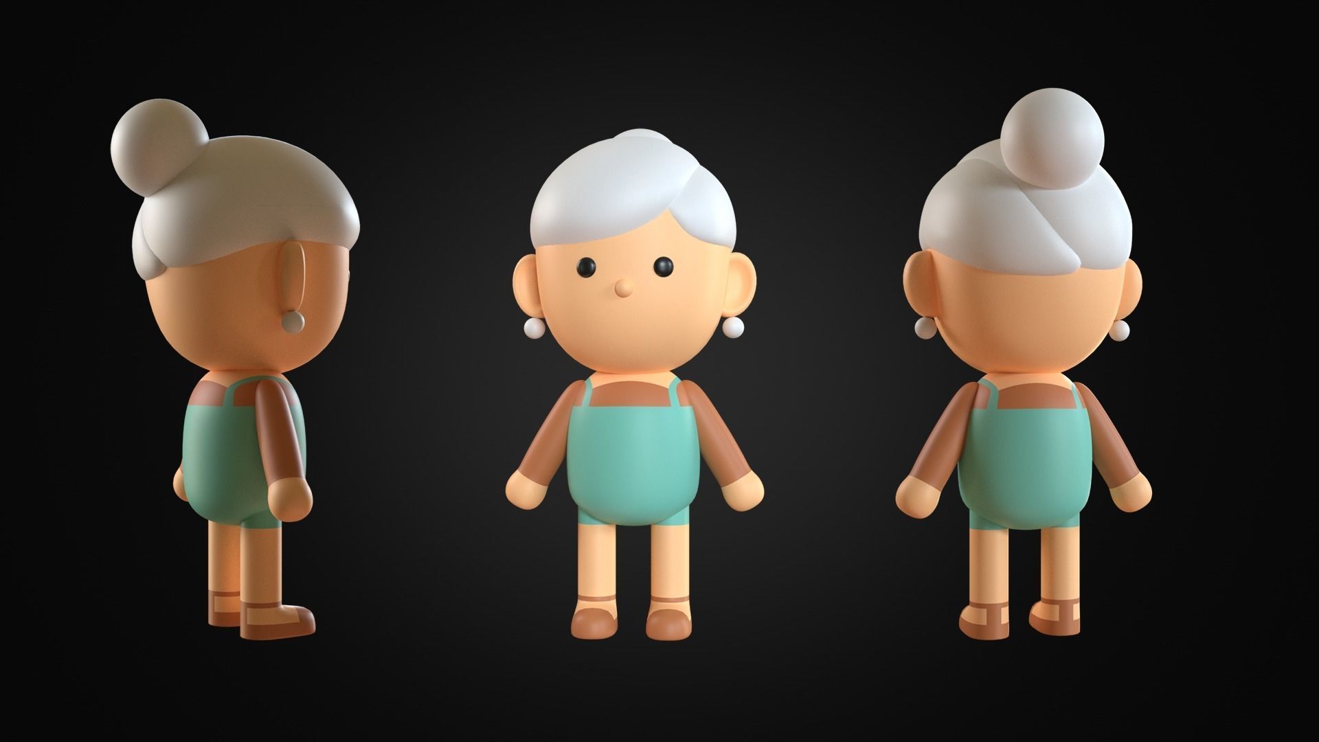 CARTOON CHARACTERS PACK 3D model animated rigged | CGTrader
