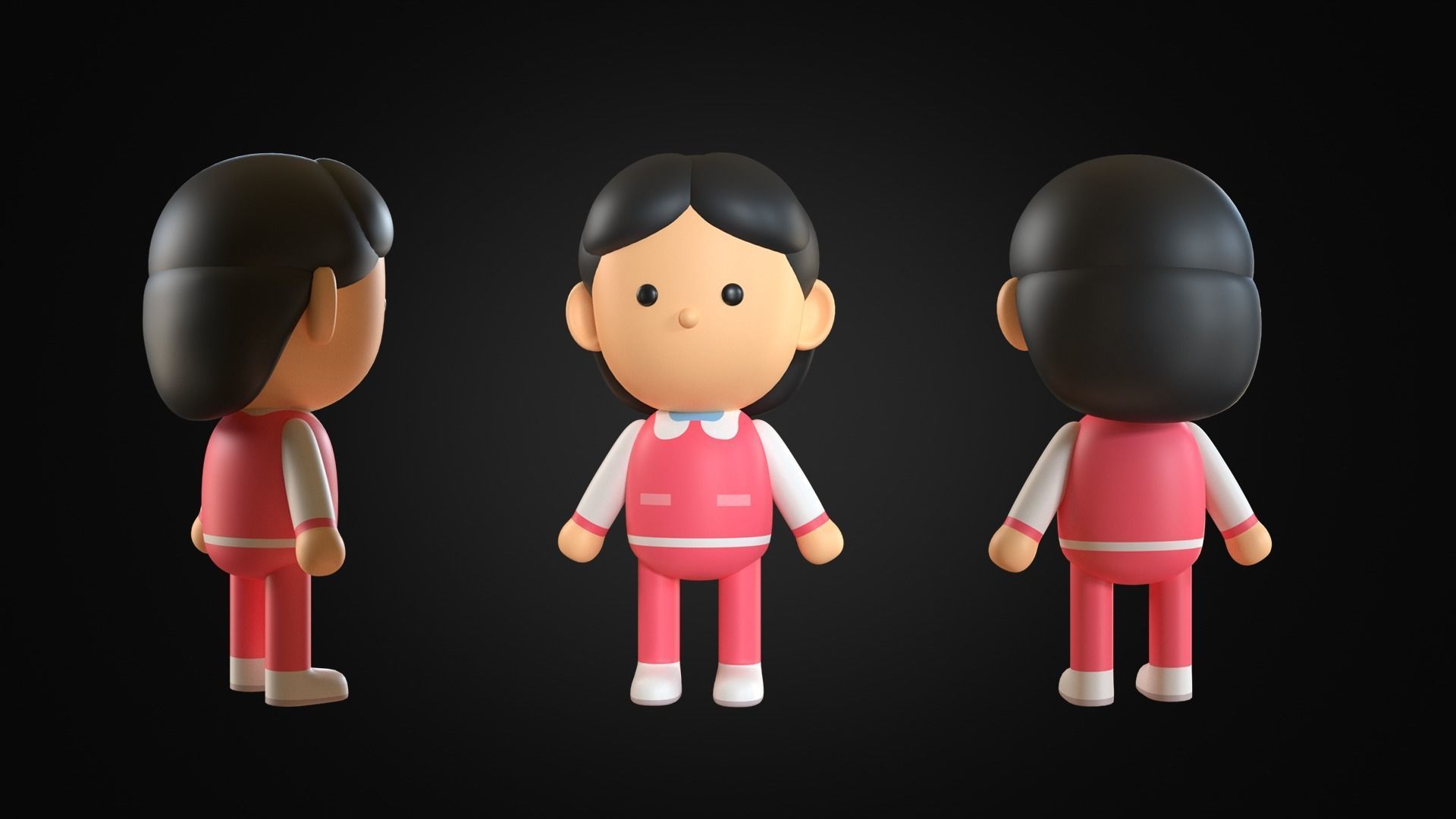 CARTOON CHARACTERS PACK 3D model animated rigged | CGTrader