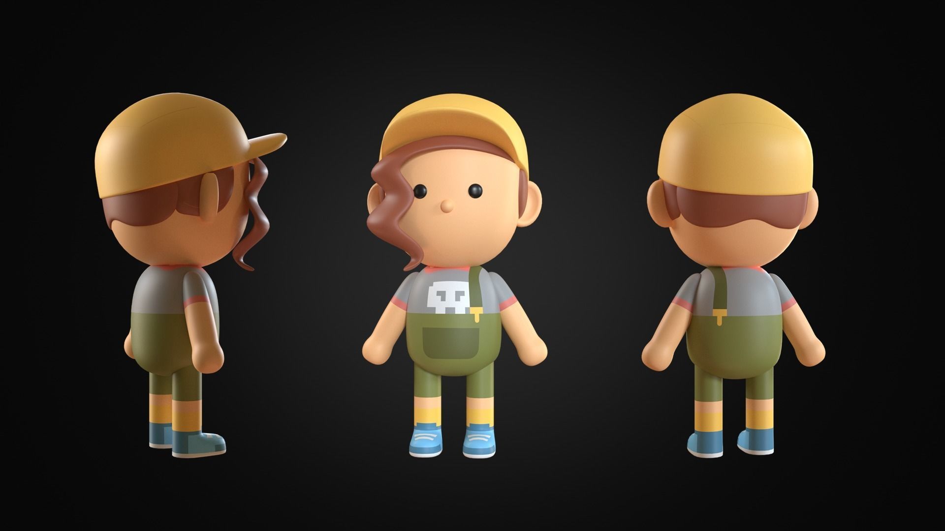 CARTOON CHARACTERS PACK 3D model animated rigged | CGTrader