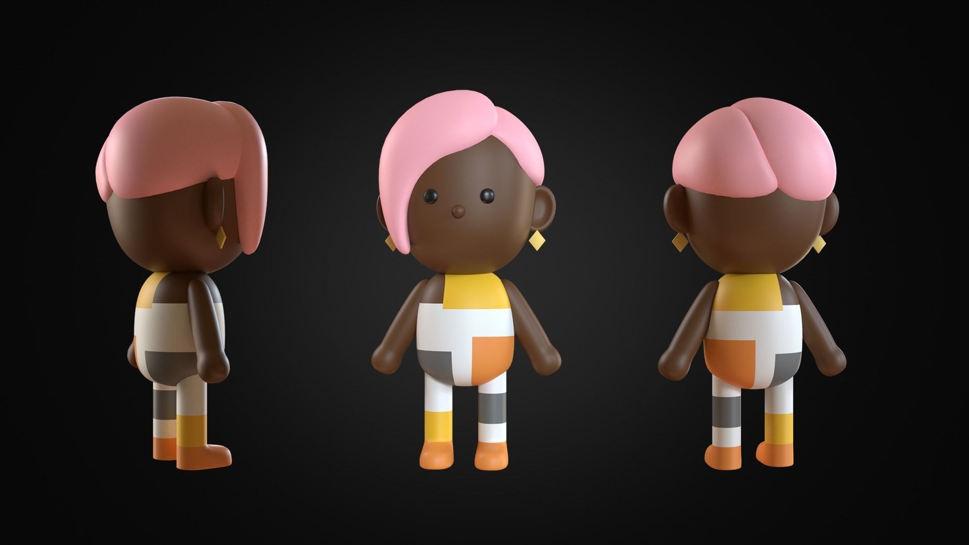 CARTOON CHARACTERS PACK 3D model animated rigged | CGTrader