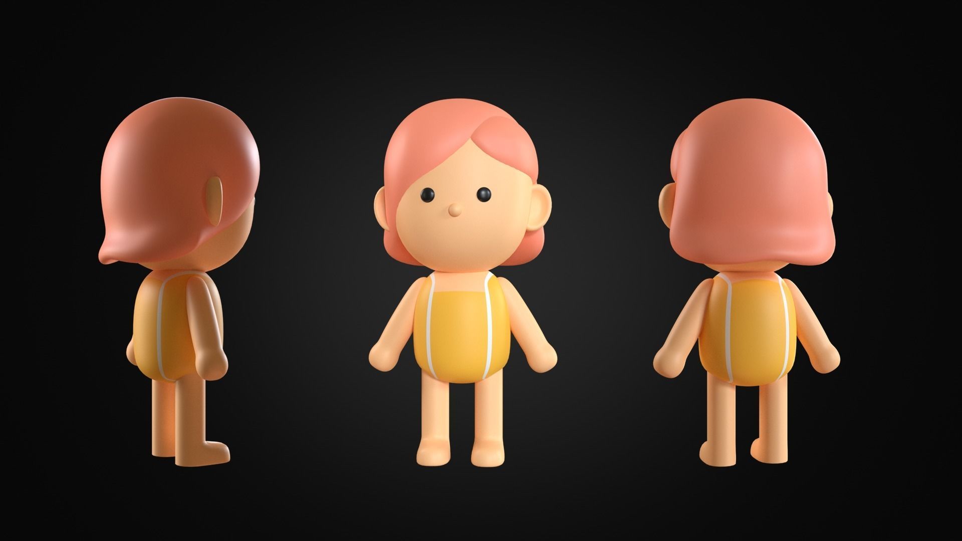 CARTOON CHARACTERS PACK 3D model animated rigged | CGTrader