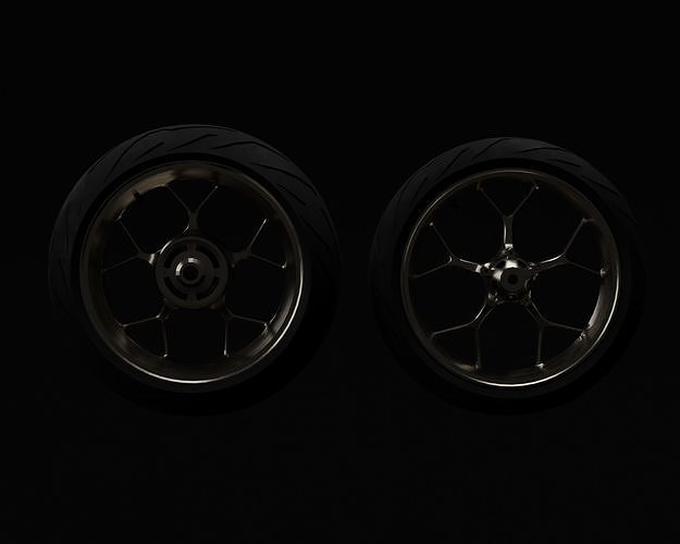 Motorcycle Wheel with tires free VR / AR / low-poly 3D model | CGTrader