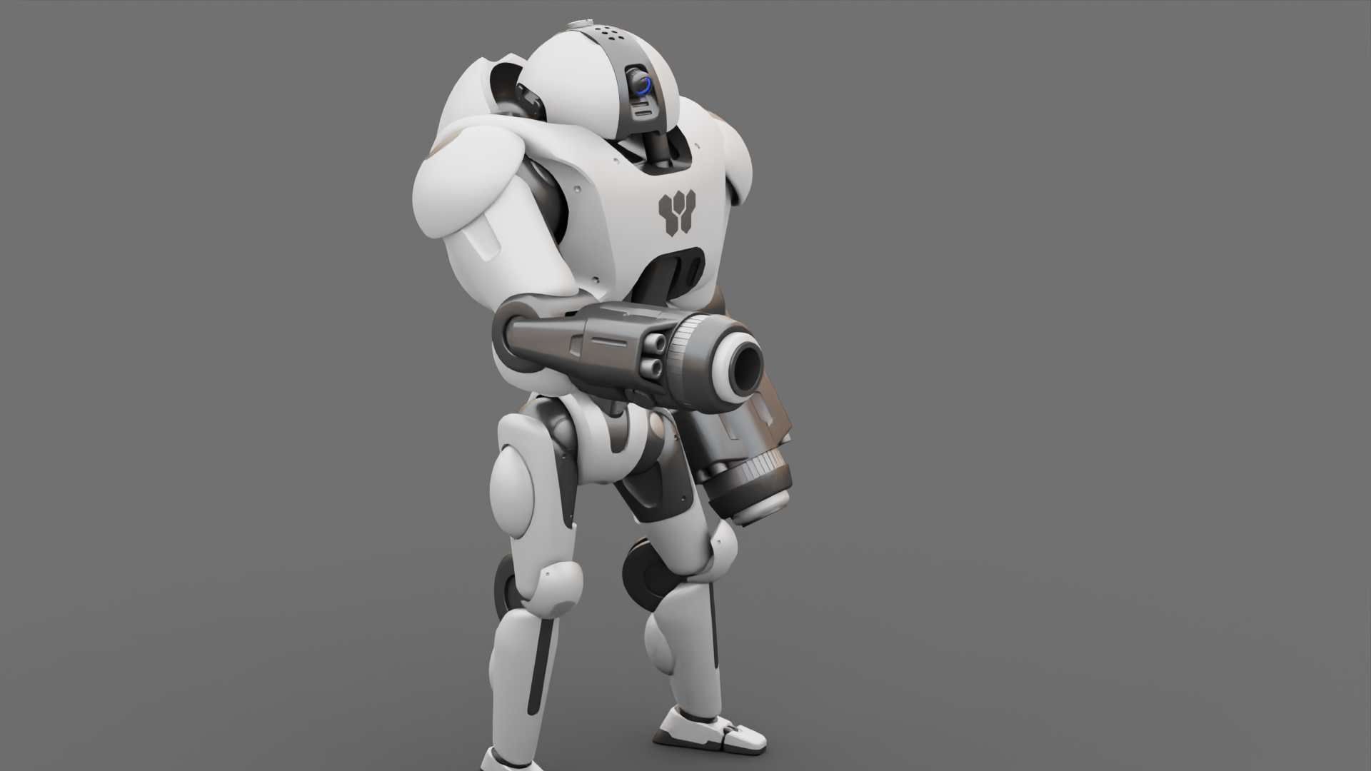 POLICE OFFICER BOT RIGGED 3D model rigged | CGTrader