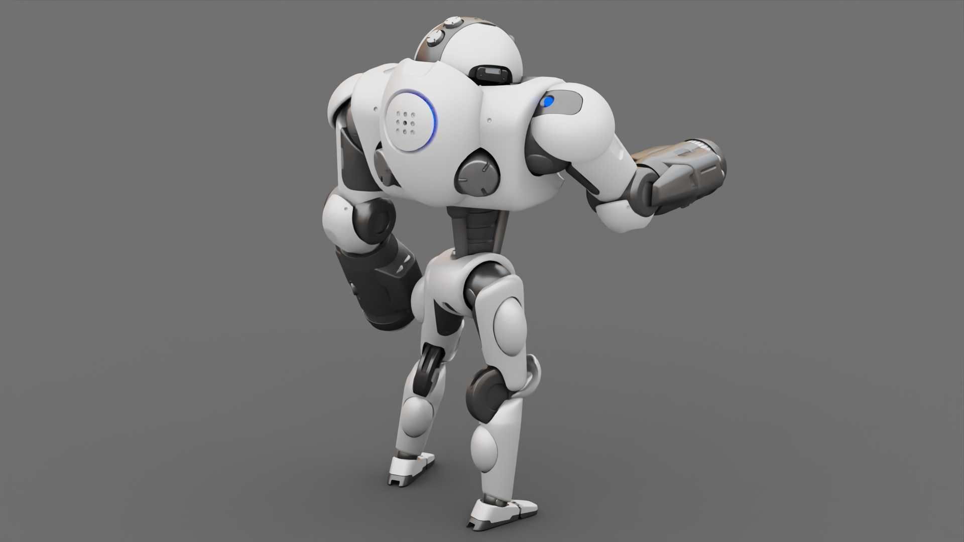 POLICE OFFICER BOT RIGGED 3D model rigged | CGTrader