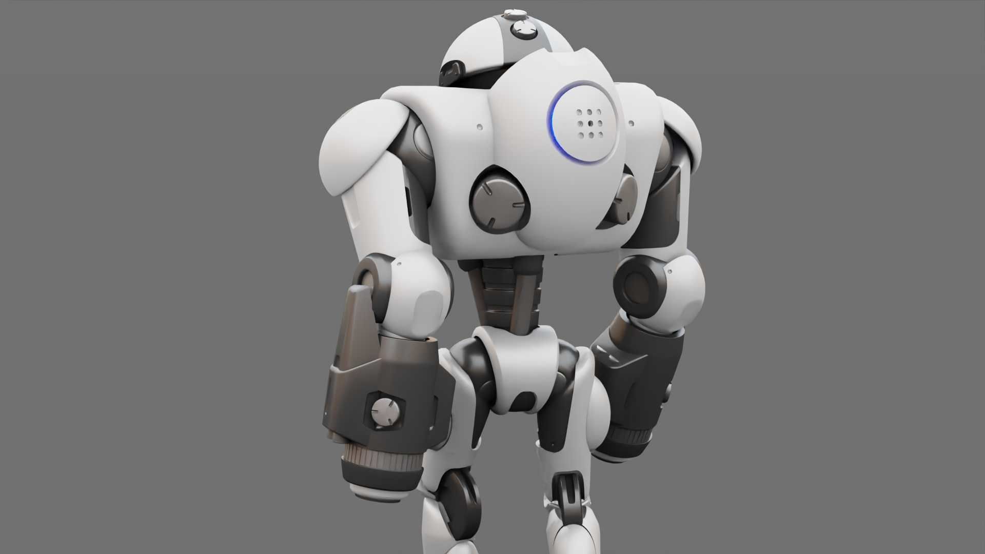 POLICE OFFICER BOT RIGGED 3D model rigged | CGTrader