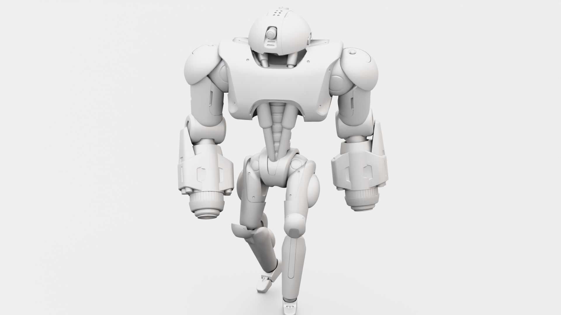 POLICE OFFICER BOT RIGGED 3D model rigged | CGTrader