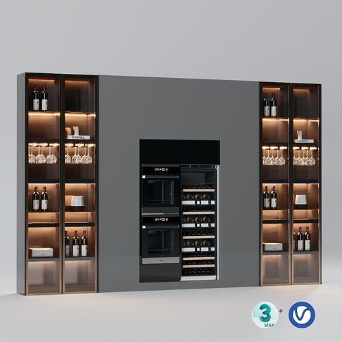 Kitchen Cabinet 3ds max scene 3D model | CGTrader
