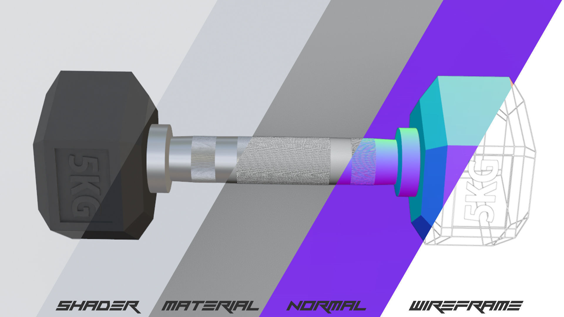 Dumbbell Set - Gym Equipment 3D model | CGTrader