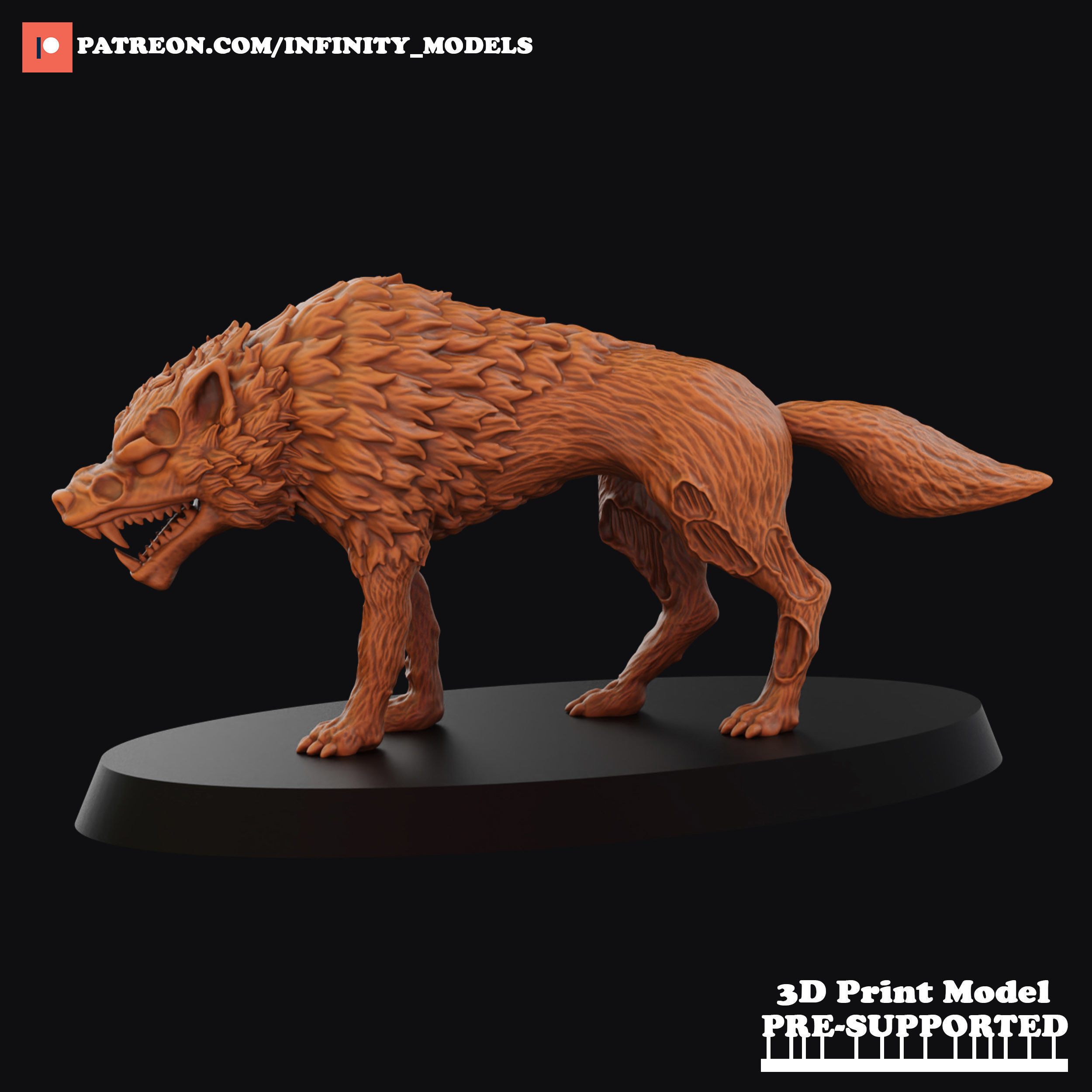 Dire Wolves 3D model 3D printable | CGTrader