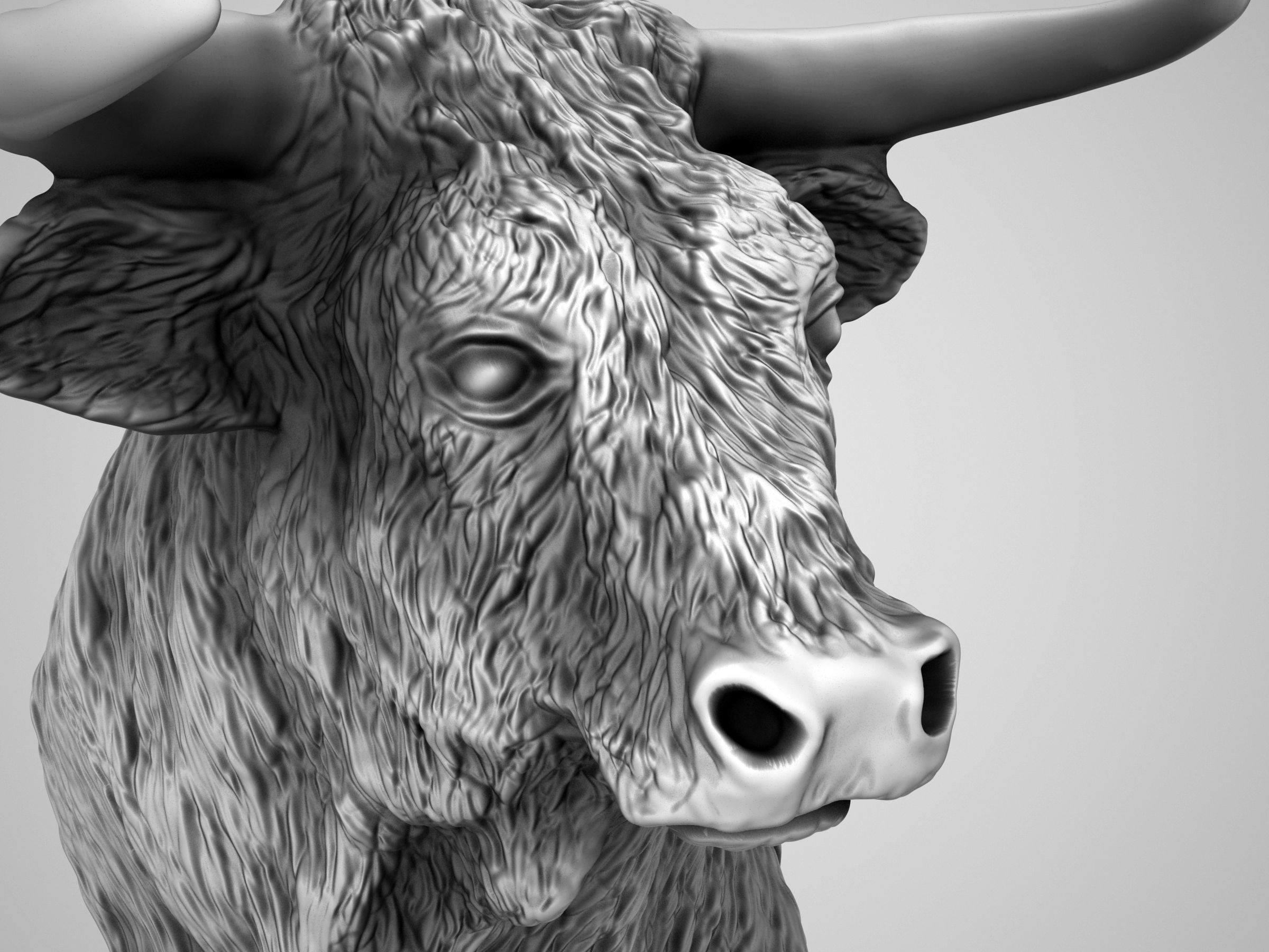 El Toro - The Bull Statue 3D model | CGTrader