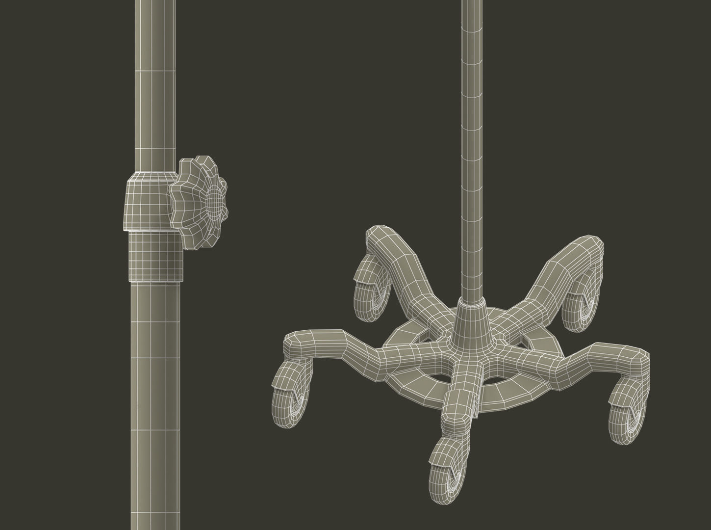 IV stand with blood bag for transfusion 3D model | CGTrader