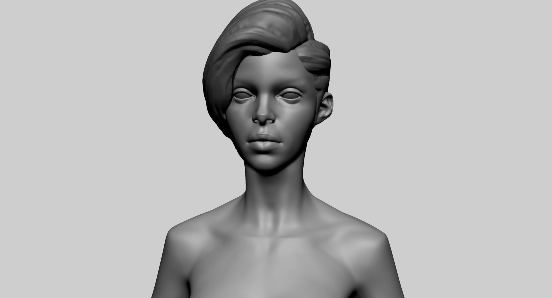 Stylized Female Upper Body 3D model | CGTrader