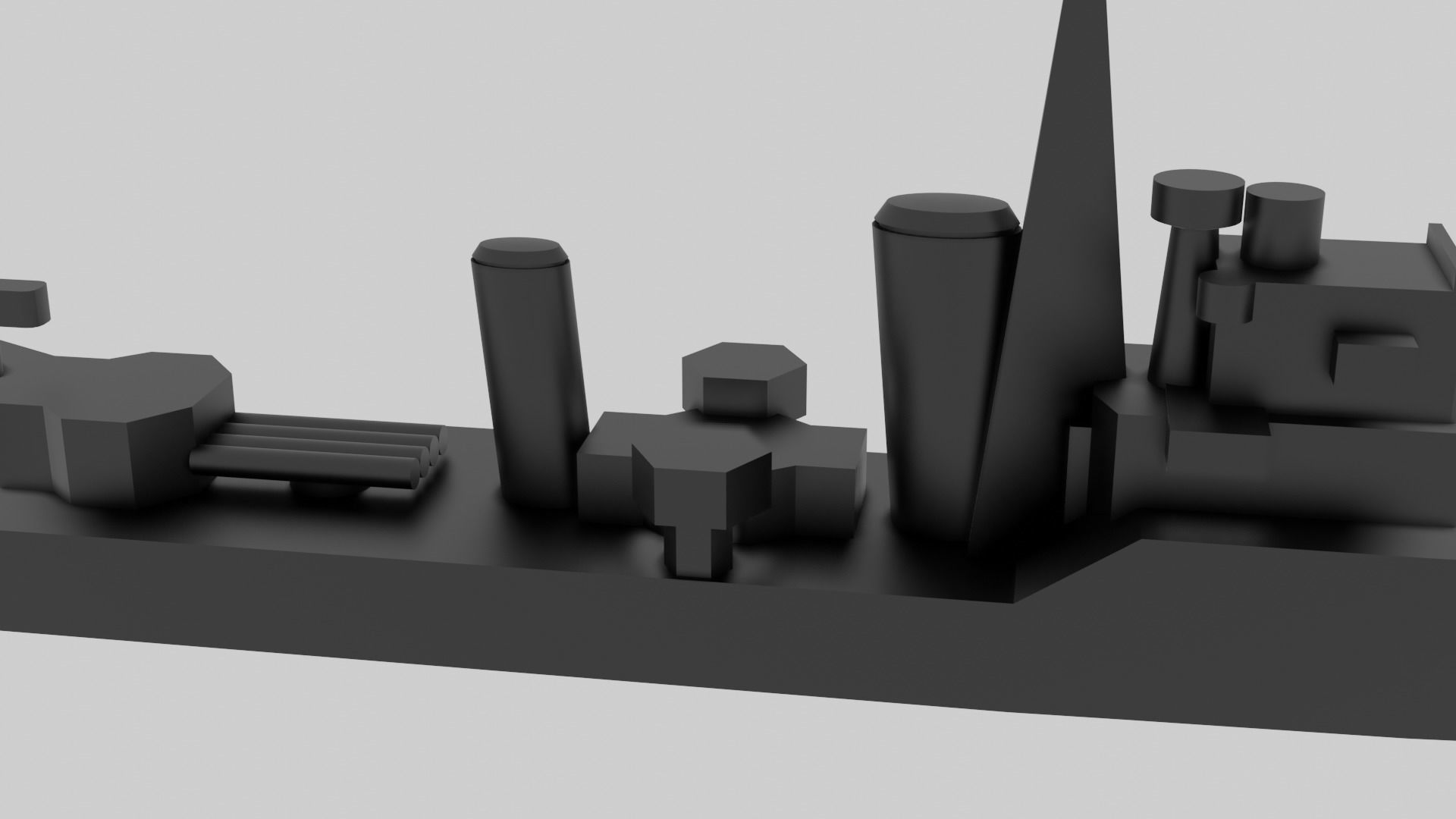 HMS Eskimo - Model for small scale printing free 3D model 3D printable ...