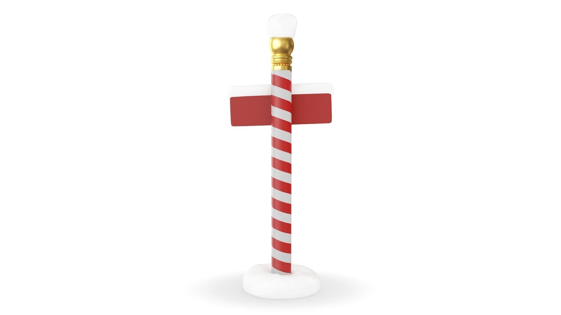 3D model North Pole sign VR / AR / low-poly | CGTrader
