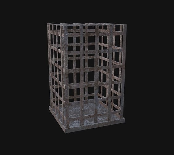 3D model Old Cage 3D Model VR / AR / low-poly | CGTrader