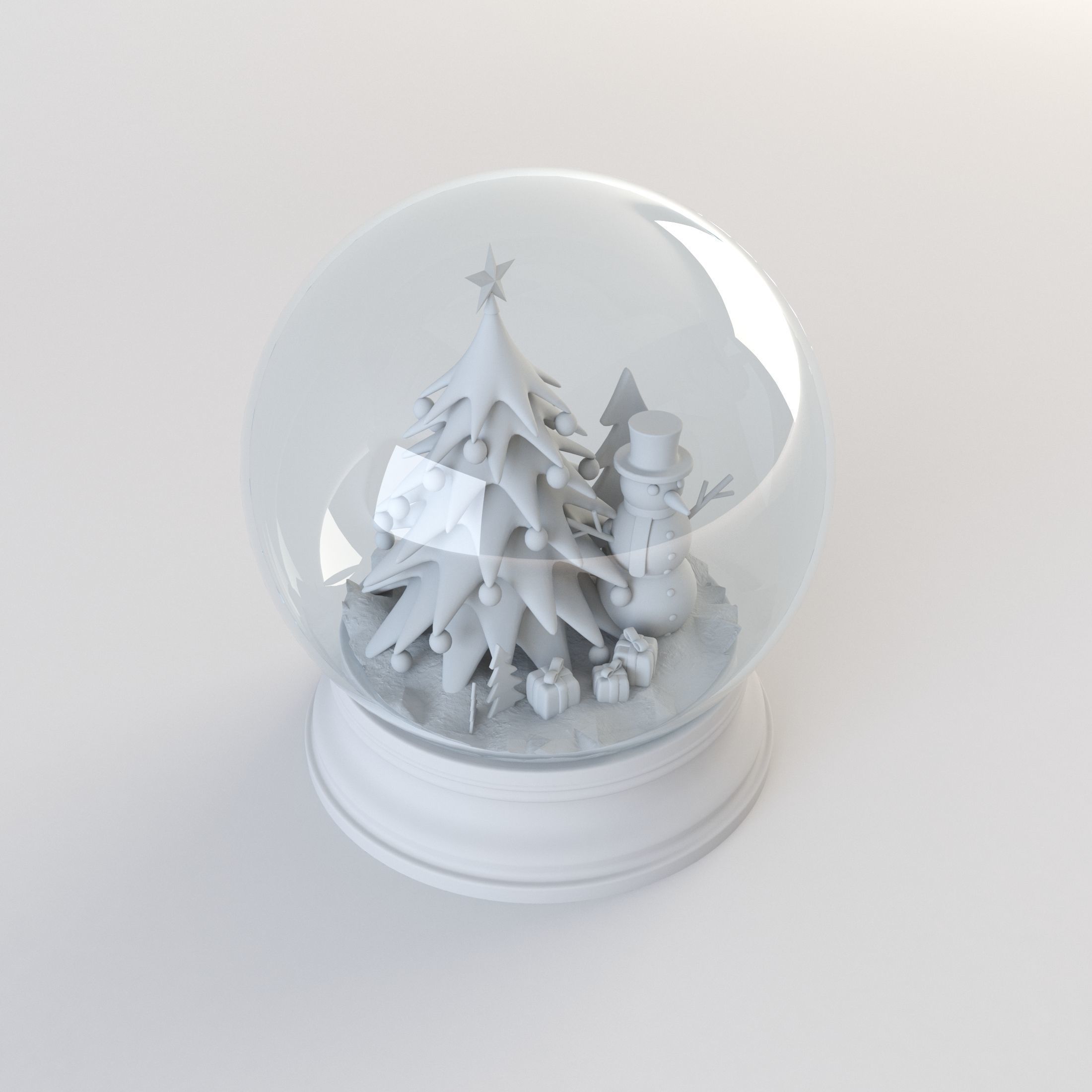 Snow globe 3D model | CGTrader