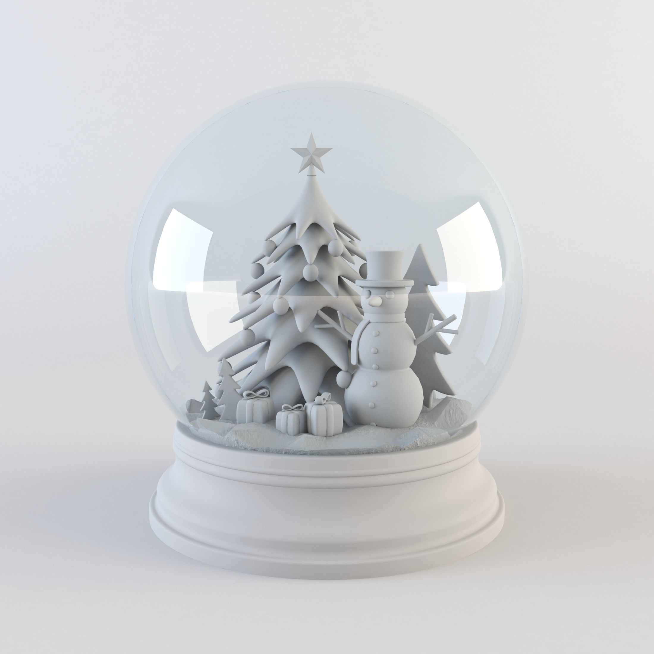 Snow globe 3D model | CGTrader
