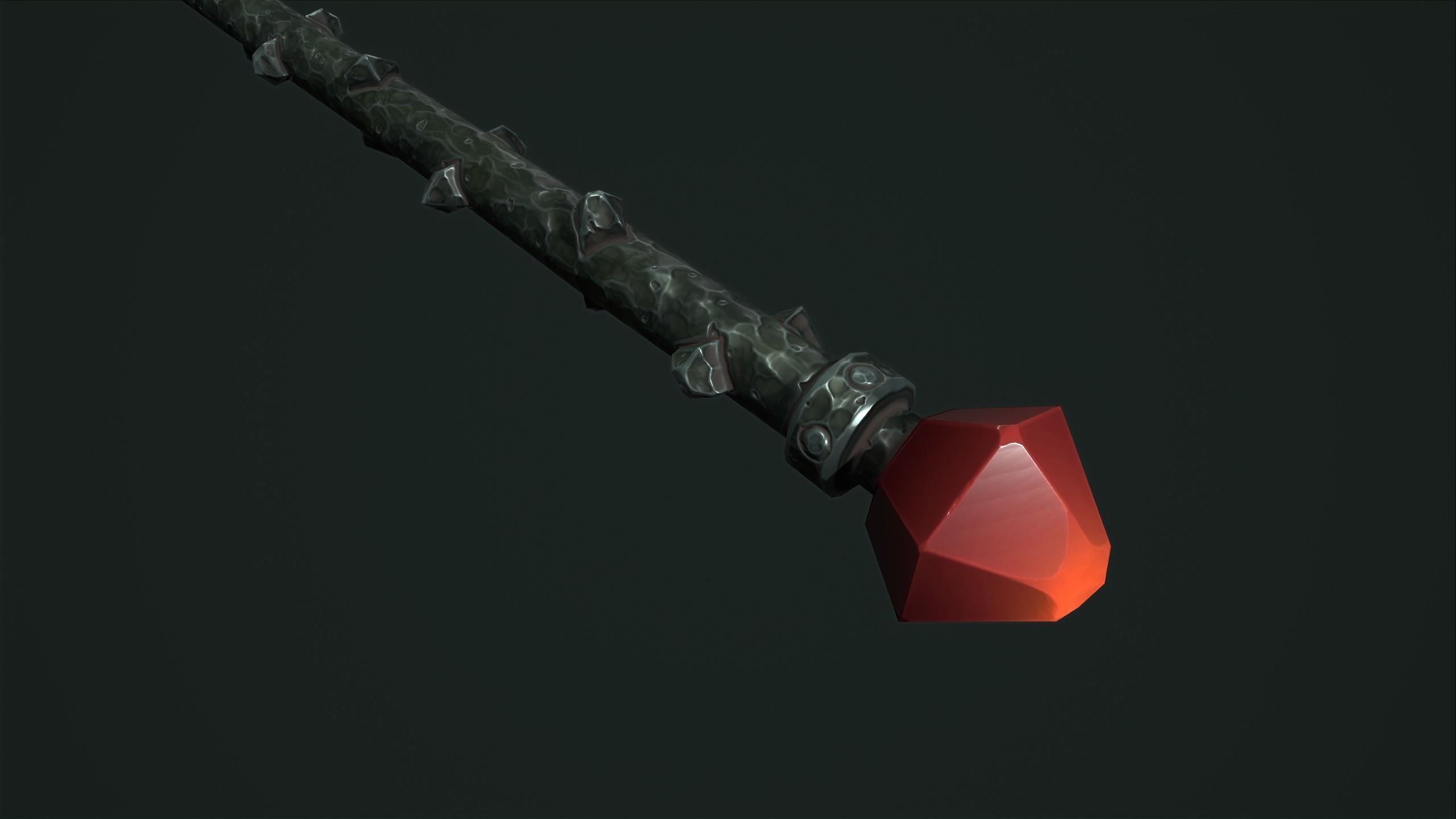 3D model Undead staff VR / AR / low-poly | CGTrader