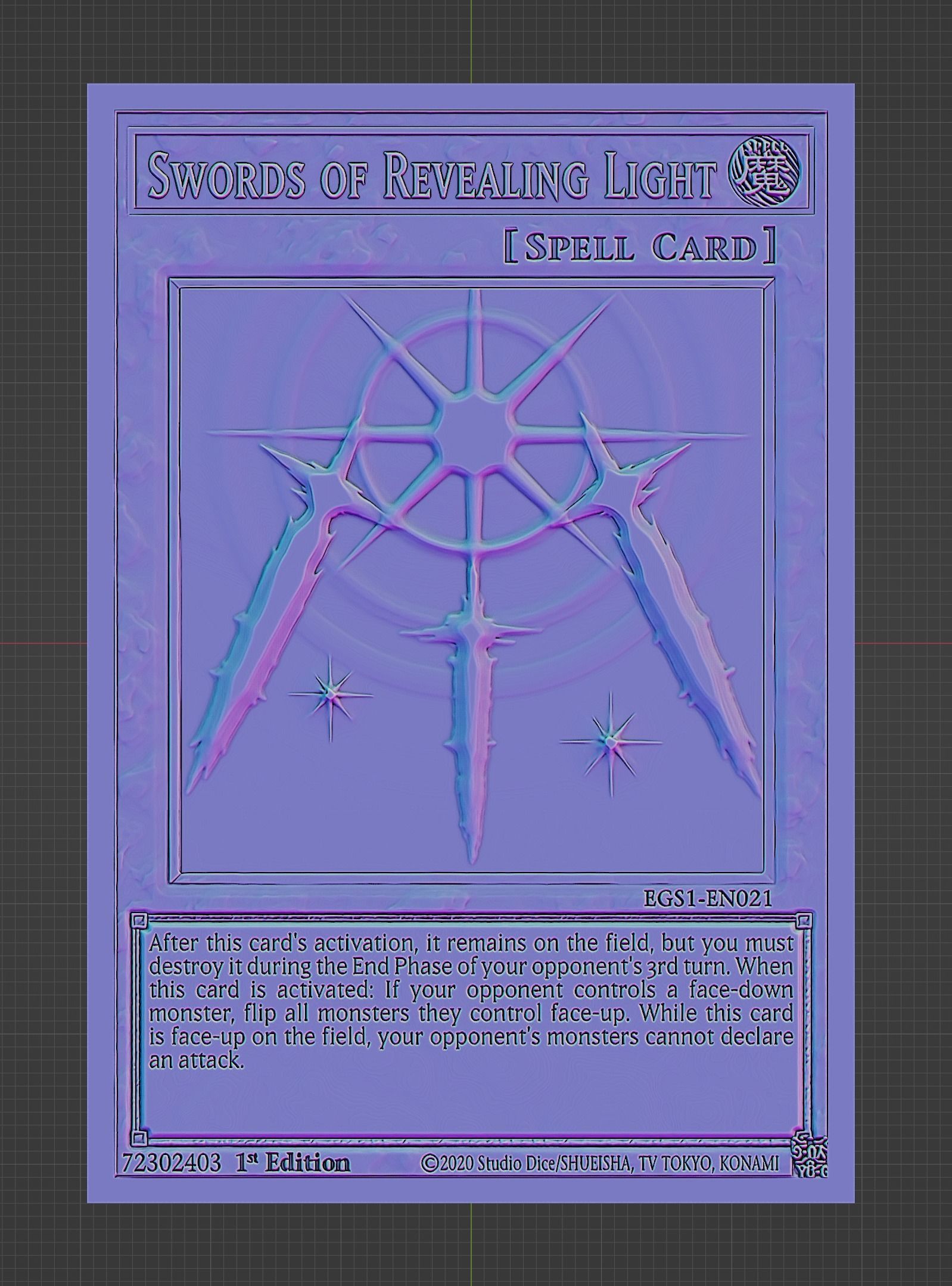 swords of revealing light - yugioh 3D model 3D printable | CGTrader