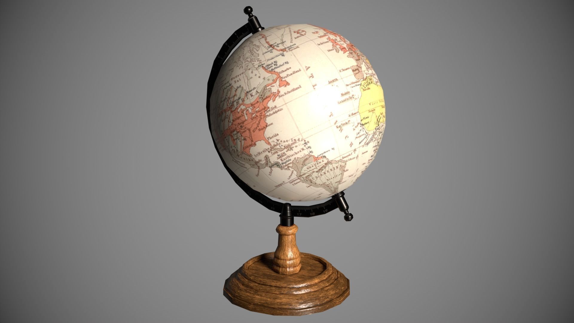 3D model Globe VR / AR / low-poly | CGTrader