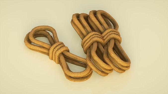 Rope Rope Knot Bundle Rope C4D Model 3D model | CGTrader