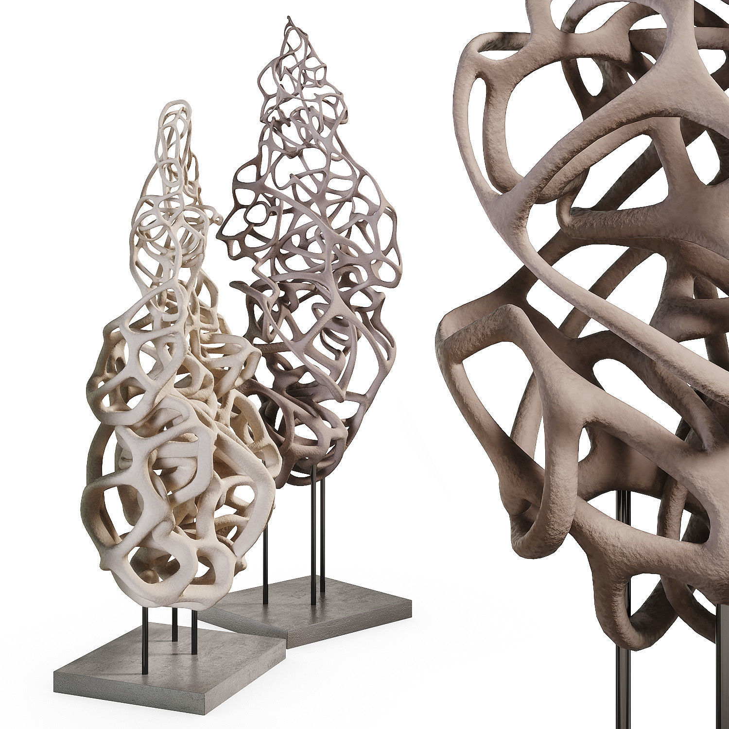 Parametric Bionic Form Sculpture 3D model | CGTrader