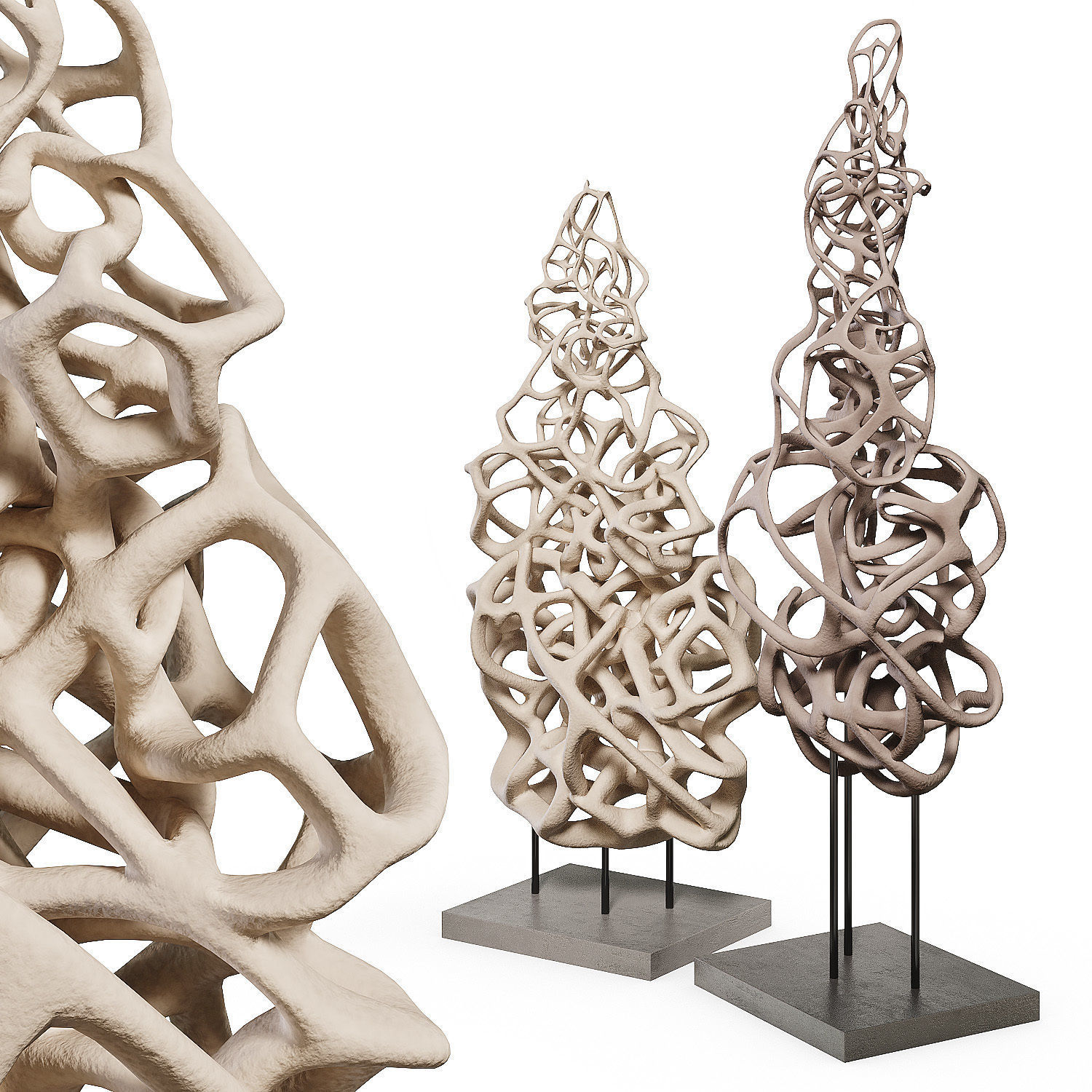 Parametric Bionic Form Sculpture 3D model | CGTrader