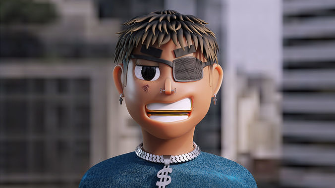 Stylized Hiphop Nft Character 3d Model Cgtrader