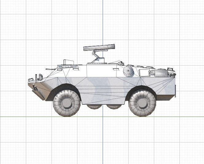 3D model BRDM-3 reconnaissance VR / AR / low-poly | CGTrader