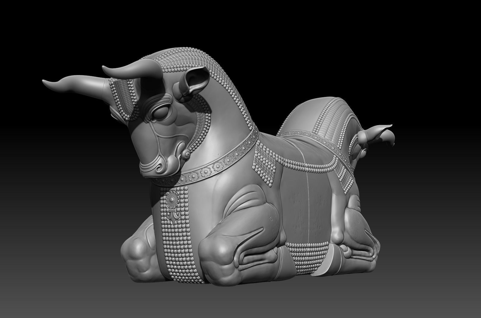 Mesopotamia Persepolis Sacred Bull Sculpture 3D model 3D printable ...