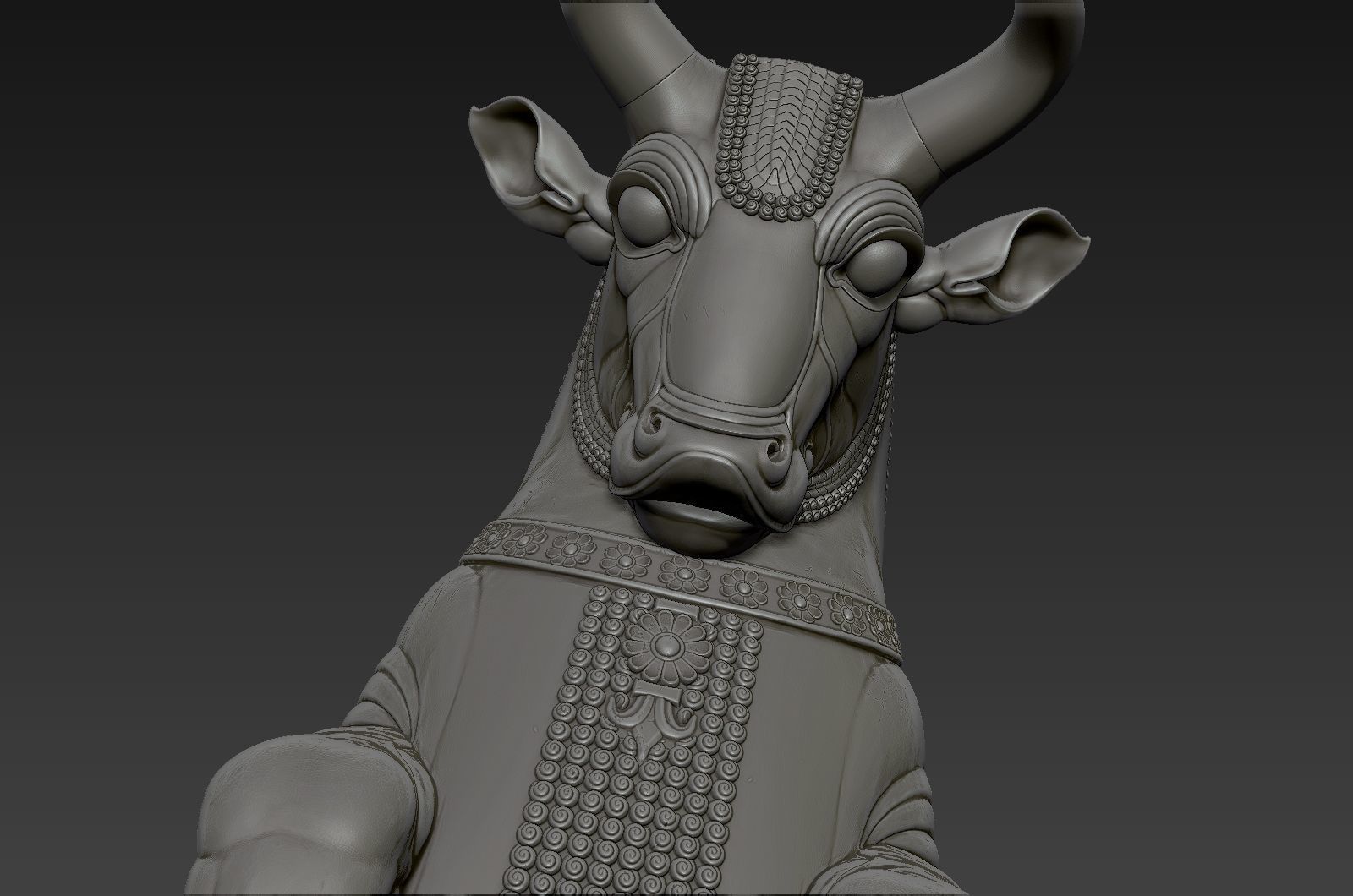 Mesopotamia Persepolis Sacred Bull Sculpture 3D model 3D printable ...
