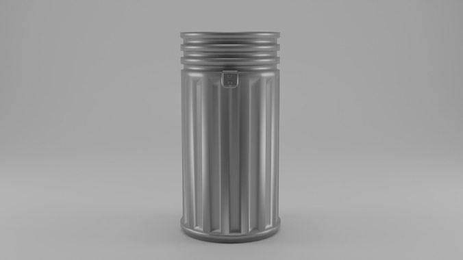 3D model Bin silver low polly model VR / AR / low-poly | CGTrader