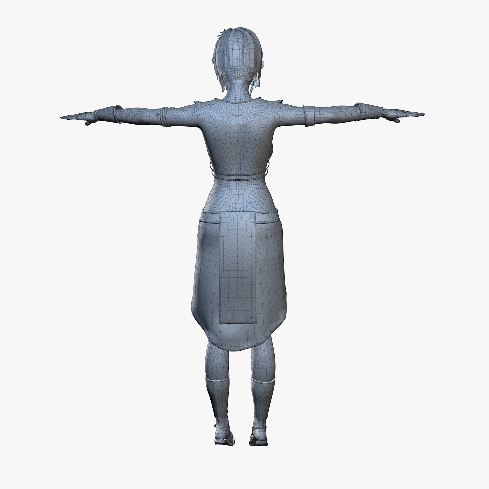 Egyptian Female Girl Character Farah 3D model rigged | CGTrader
