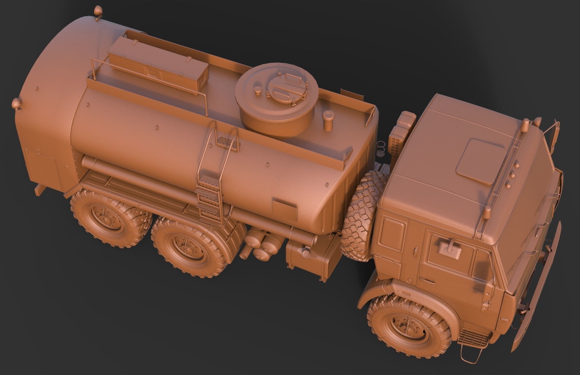 Kamaz ATZ 12 Tanker 3D model | CGTrader