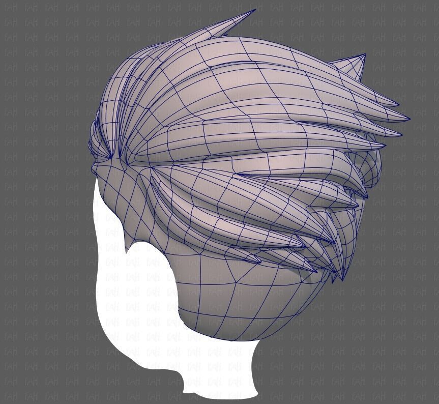 3D model Base Hair for Boy V48 VR / AR / low-poly | CGTrader