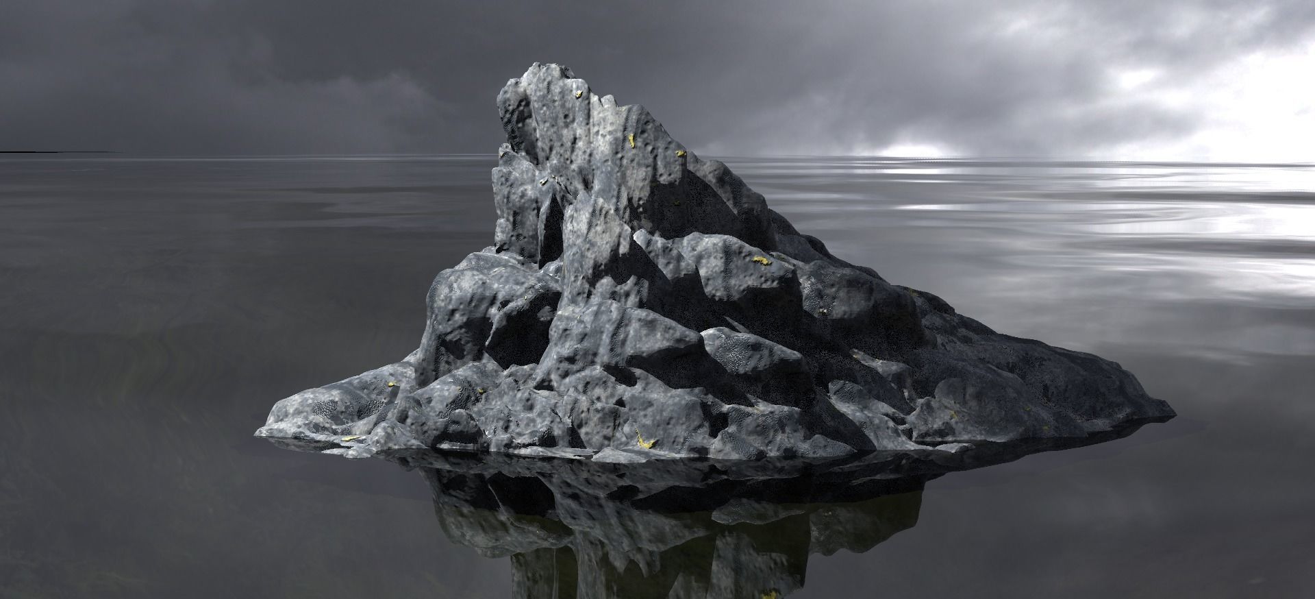 Stormy Sea Rocks 1 3D model | CGTrader