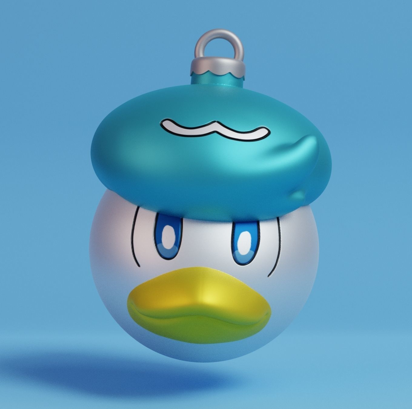 Pokemon - Christmas Ornament Fuecoco Quaxly and Sprigatito 3D model 3D ...