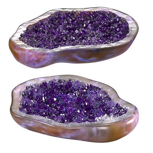 AMETHYST CRYSTAL FORMATION COLLECTION 3D model | CGTrader