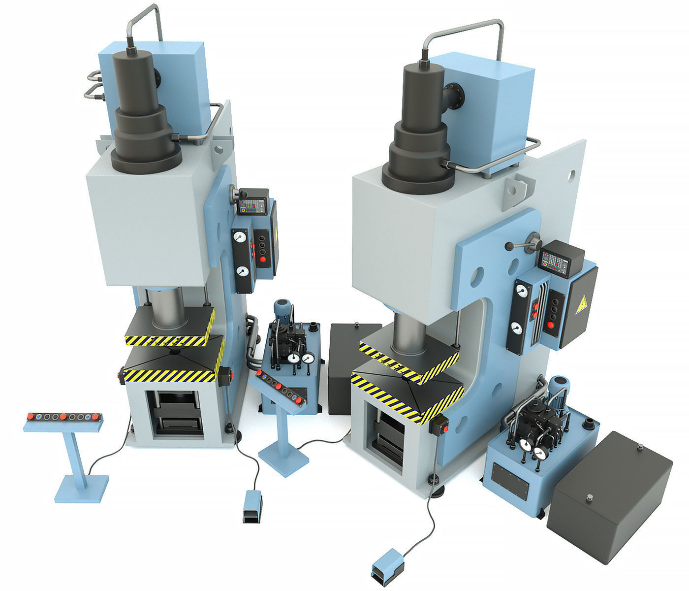 Industrial machine tool hydraulic press PYE250 3D model | CGTrader