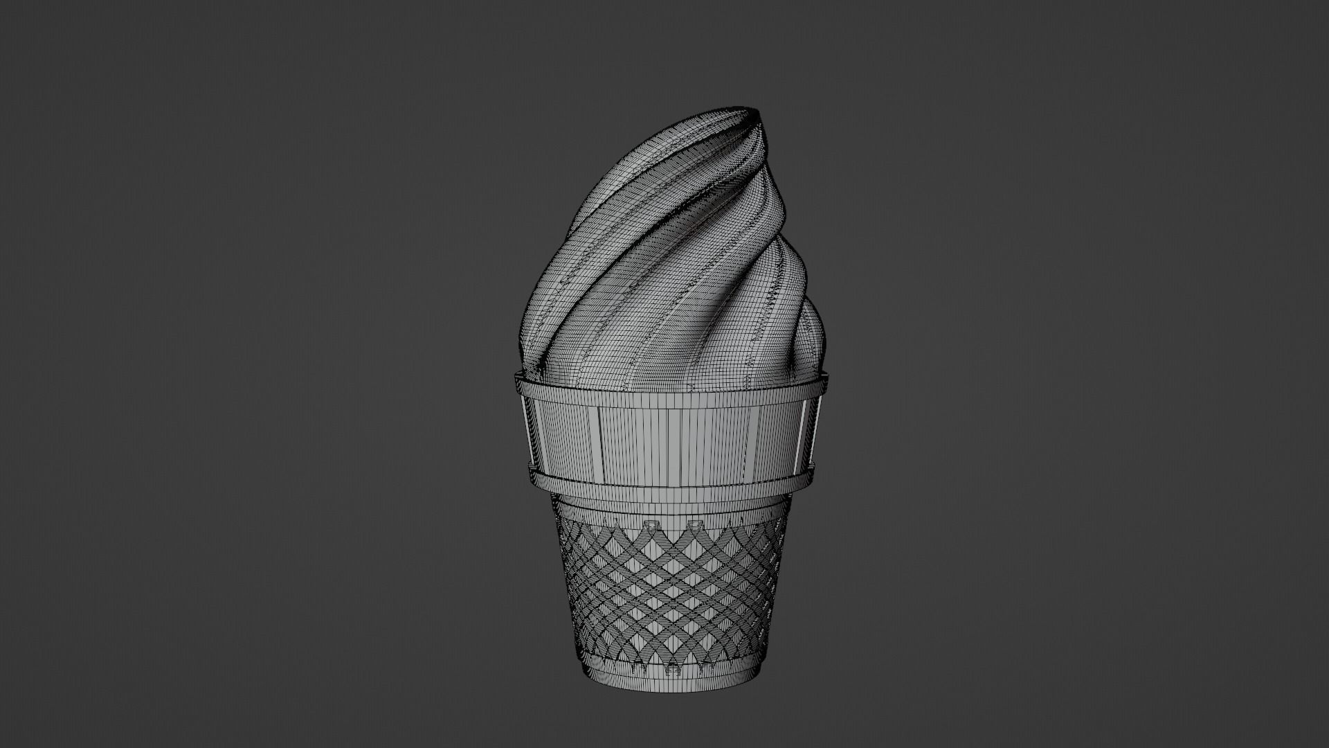 Vanilla Ice Cream 3D model | CGTrader
