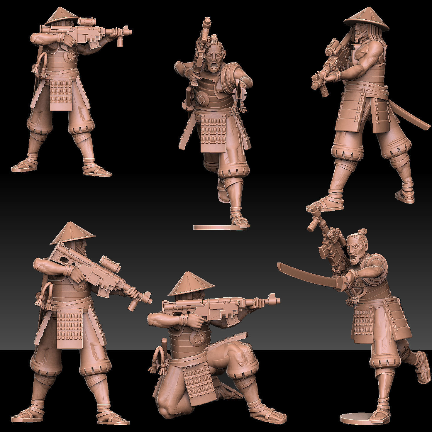 Ashigaru Lasrifle Regiment 3D model 3D printable | CGTrader
