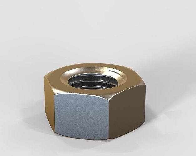 M27 Hex Nut 3D model 3D printable | CGTrader