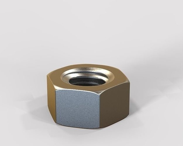M24 Hex Nut 3D model 3D printable | CGTrader