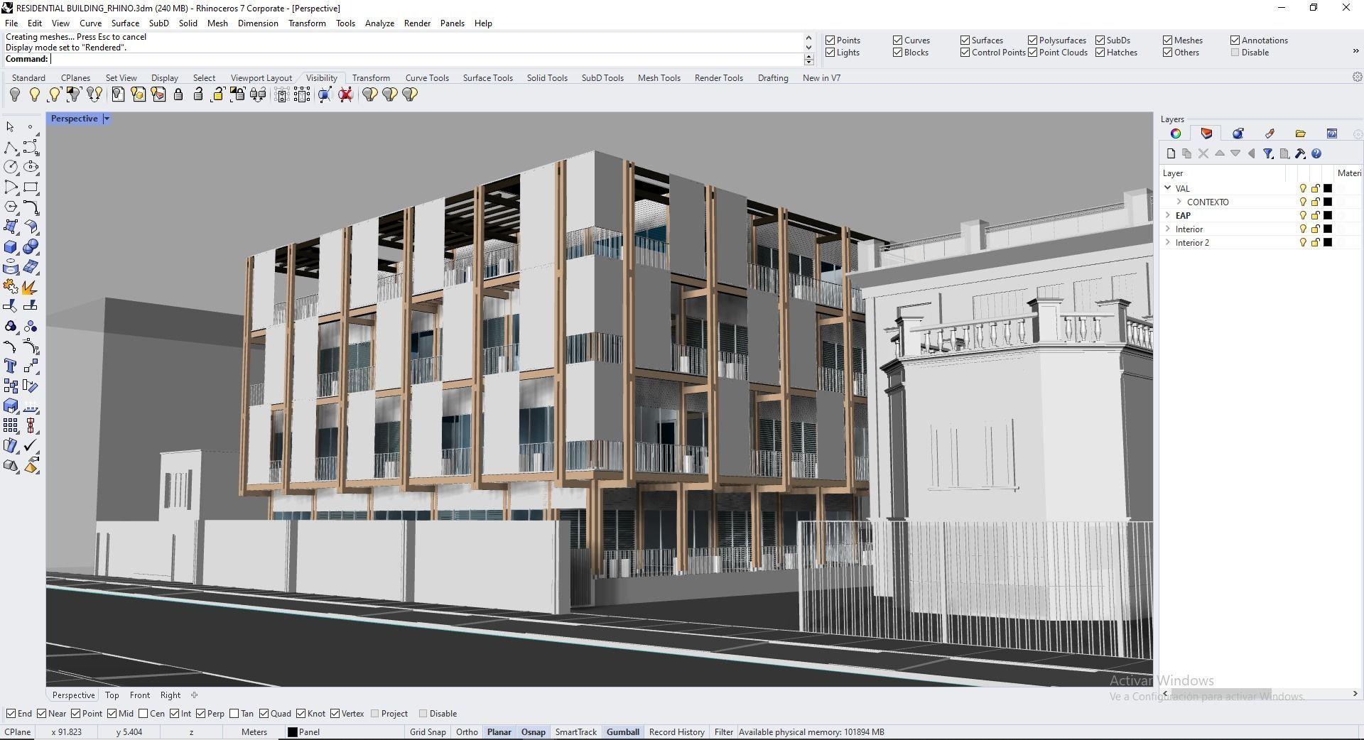 Residential building 3D model | CGTrader