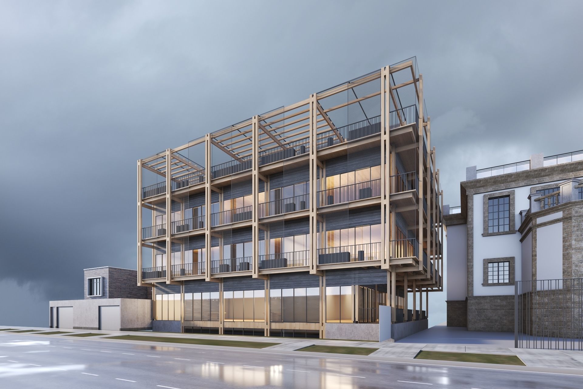 Residential building 3D model | CGTrader