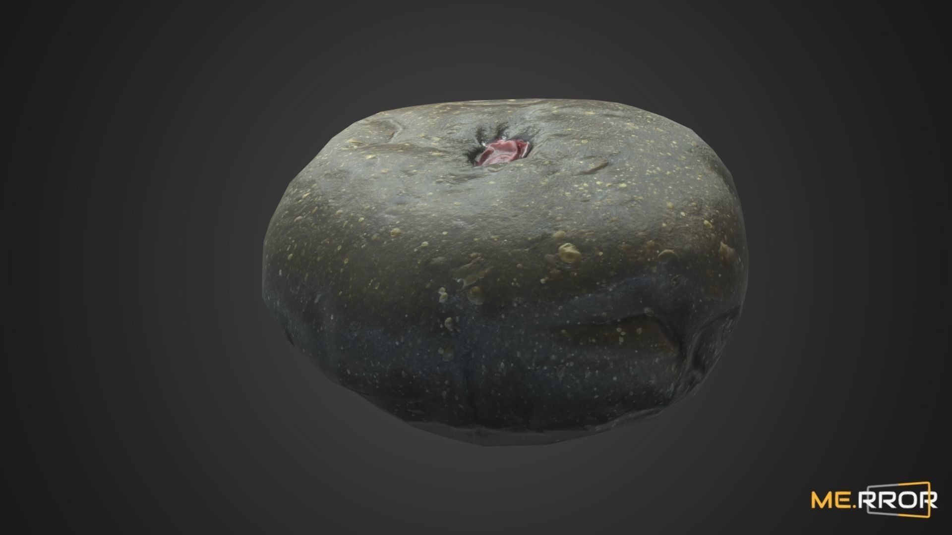 3D model Game Ready Korean Squid Ink Bread VR / AR / low-poly | CGTrader