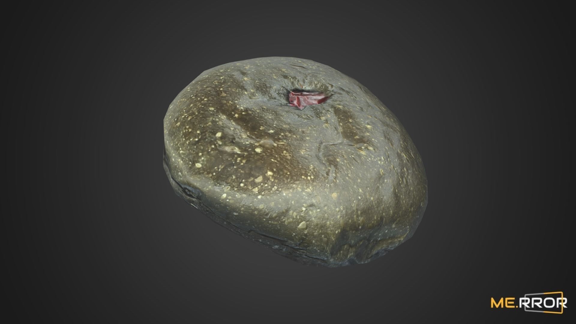 3D model Game Ready Korean Squid Ink Bread VR / AR / low-poly | CGTrader